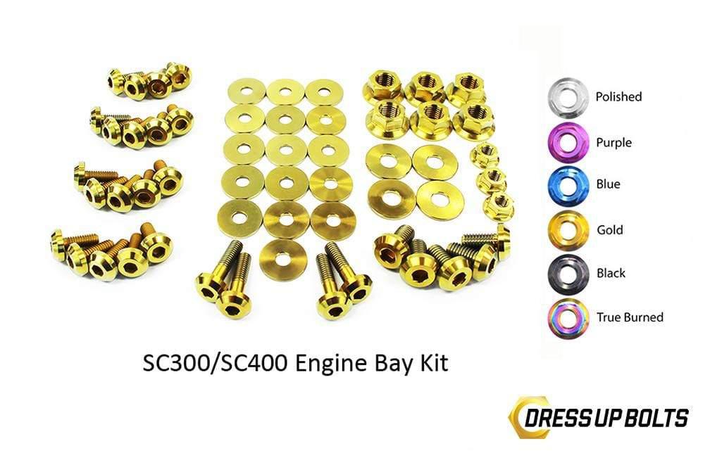 Lexus SC300/SC400 Titanium Dress Up Bolts Engine Bay Kit – Lowered ...