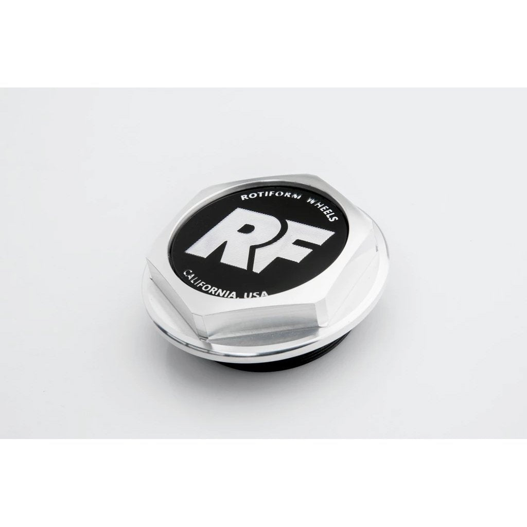 Rotiform Hex Center Cap with "RF" logo - Machined Silver – Lowered ...